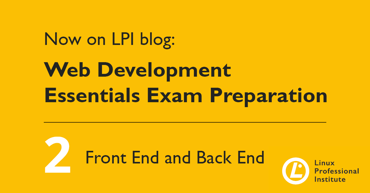 How to Prepare for the Web Development Essentials Exam, Part 2: Front ... How to Prepare for the Web Development Essentials Exam, Part 2: Front ...