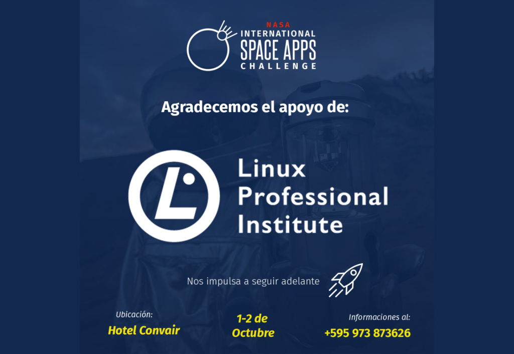 Linux Professional Institute (LPI) supports the Nasa International Space Apps Challenge 2022 in ...