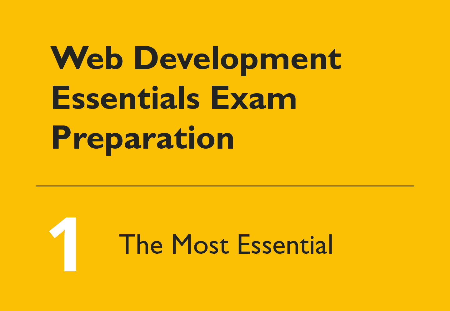 How to Prepare for the Web Development Essentials Exam, Part 1: The Most Essential - Linux ...