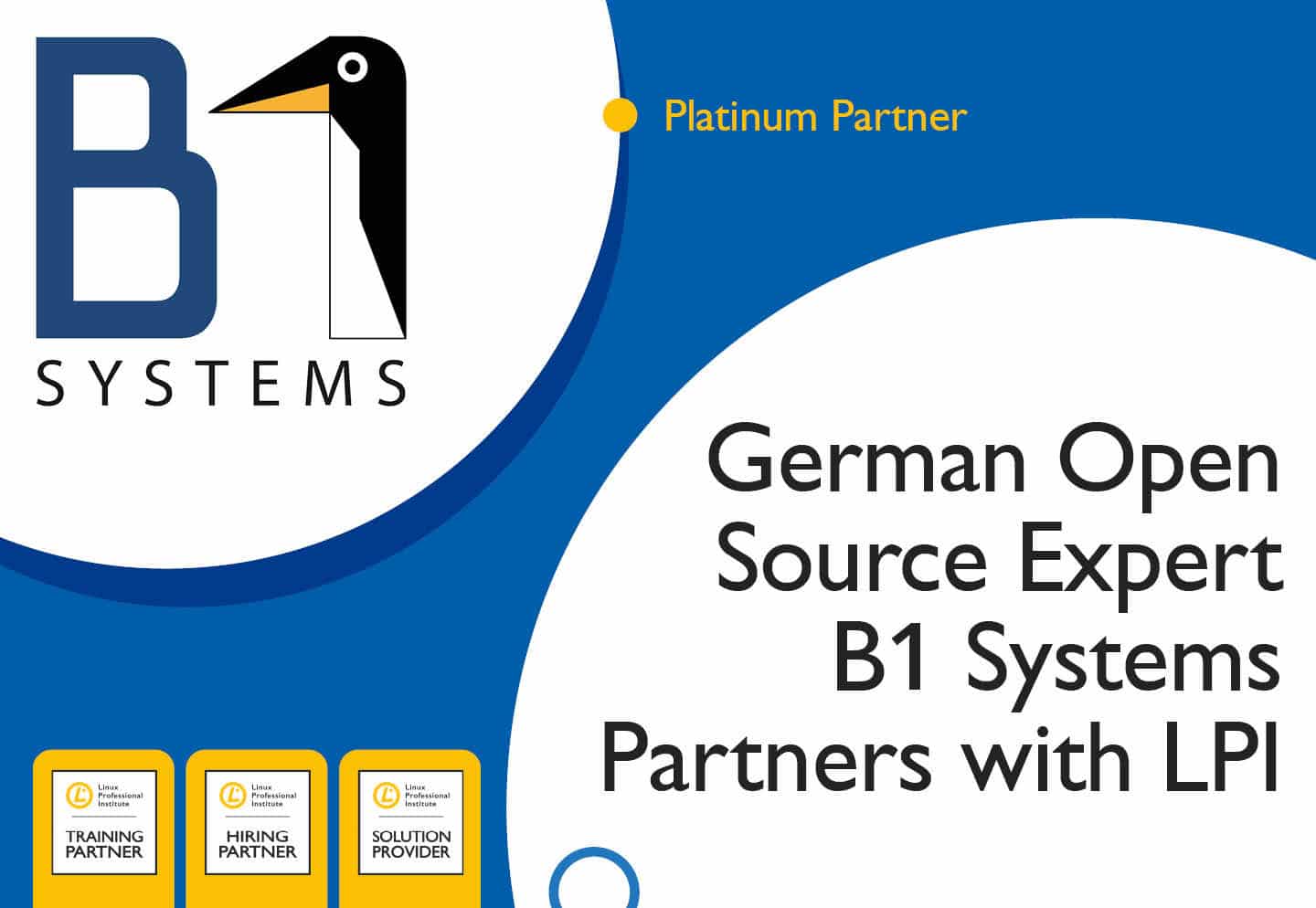 German Open Source Expert B1 Systems Partners with LPI - Linux Professional Institute (LPI)